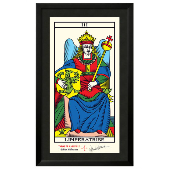 Quadro Emoldurado Taro De Marseille Arcano Maior 03 A Imperatriz Edition Millenium De Wilfried