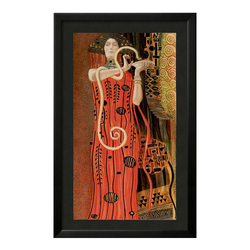 Quadro Emoldurado Tarô Golden Klimt Arcano Maior 1 O Mago De Gustave Klimt Escola De