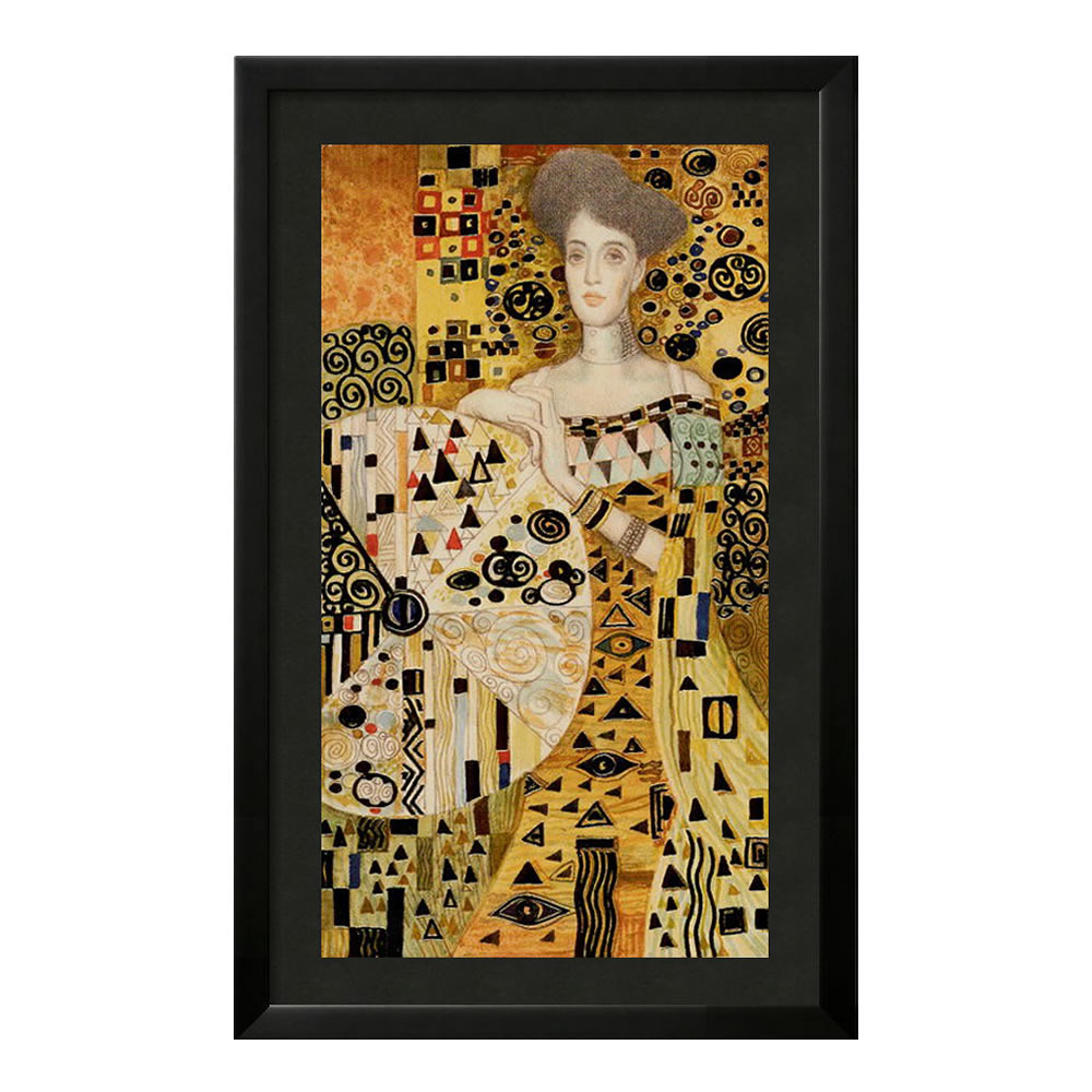 Quadro Emoldurado Tarô Golden Klimt Arcano Maior 10 A Roda Da Fortuna De Gustave Klimt Escola