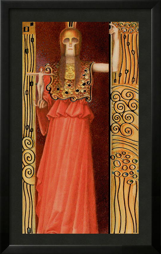 Quadro Emoldurado Tarô Golden Klimt Arcano Maior 3 Imperatriz De Gustave Klimt Escola De