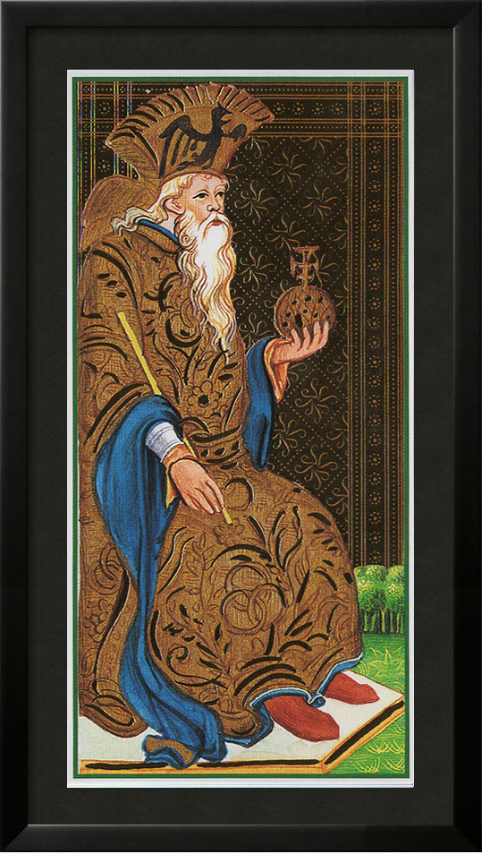 Quadro Emoldurado Tarô Visconti Sforza Arcano Maior 4 O Imperador De A A Atanassov Escola De